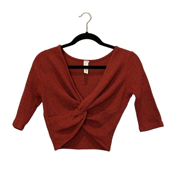 Tops | Criss Cross Cropped Sweater | Poshmark